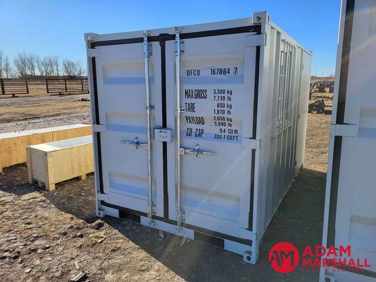 Unused 10FT Container w/ Walk Thru Door & Window DFCU167064-7 - Adam ...