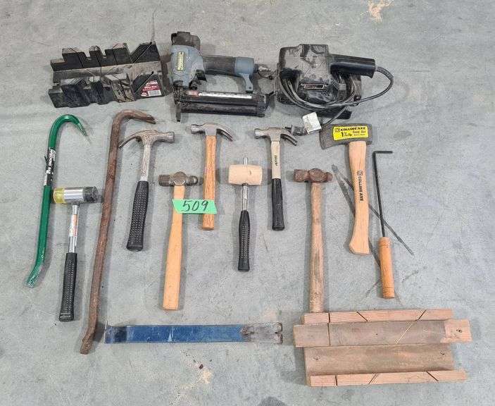 Hand and Power Tools Including Air Nailer, Sanders, and Hammers - Adam ...
