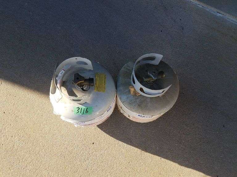 Two Used Propane Tanks with Mach4 Branding - Adam Marshall Land ...