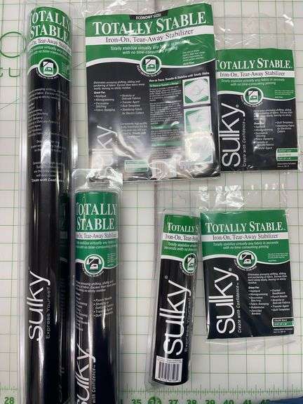 Totally Stable Iron On Tear-Away Stabilizer - Marquette Auction Services