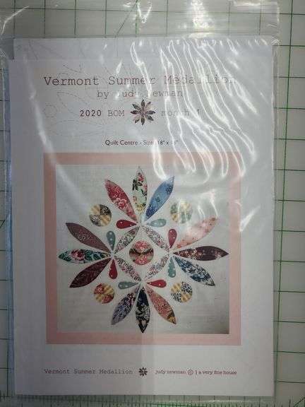 Vermont Summer Medallion Quilt Pattern - Marquette Auction Services
