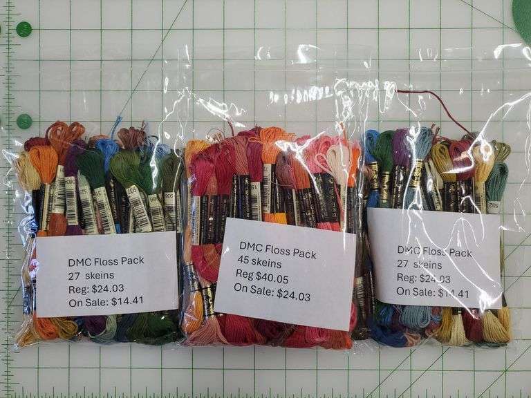 DMC Floss Packs - Marquette Auction Services