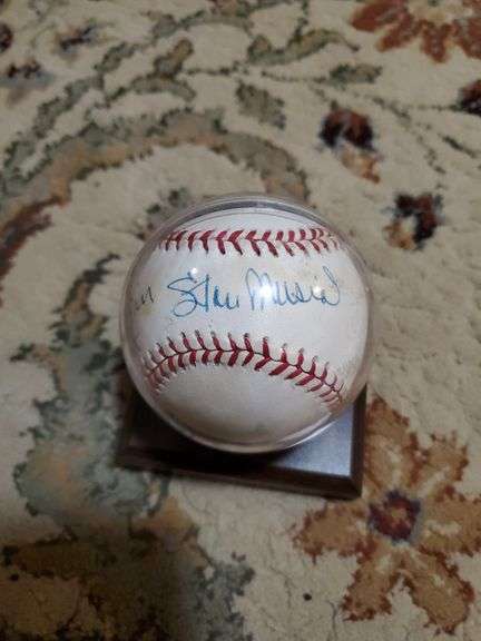 Stan Musial autographed baseball - Marquette Auction Services