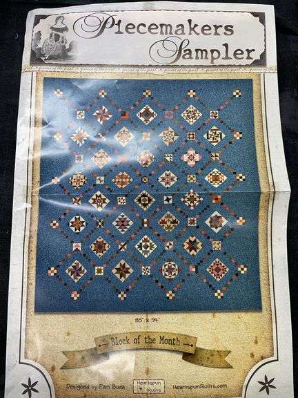 Piecemakers Sampler Quilt Kit NOT COMPLETE 12LBS Fabric - Marquette ...