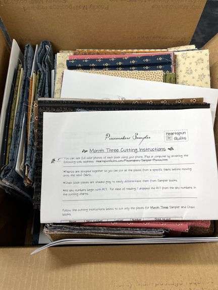 Piecemakers Sampler Quilt Kit NOT COMPLETE 12LBS Fabric - Marquette ...