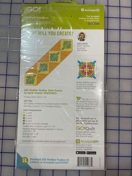 Go! Fabric Cutting Die - Marquette Auction Services