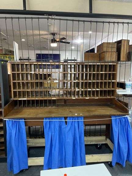 Antique Index Cubby - Marquette Auction Services