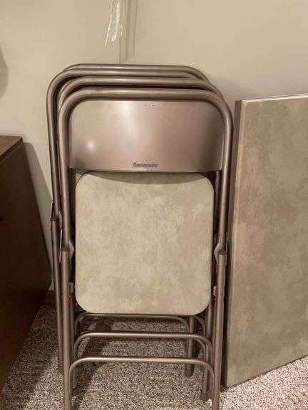 Samsonite Folding Table and Chairs - Marquette Auction Services