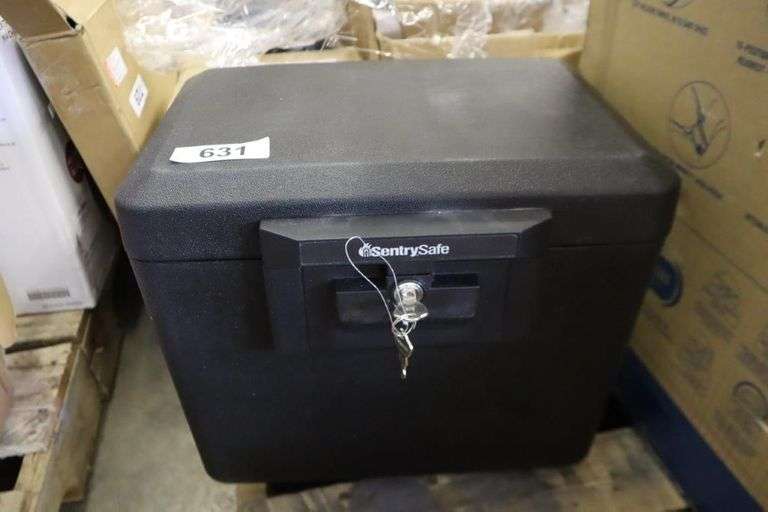 SENTRY SAFE CHEST WITH KEYS - Matthews Auctioneers