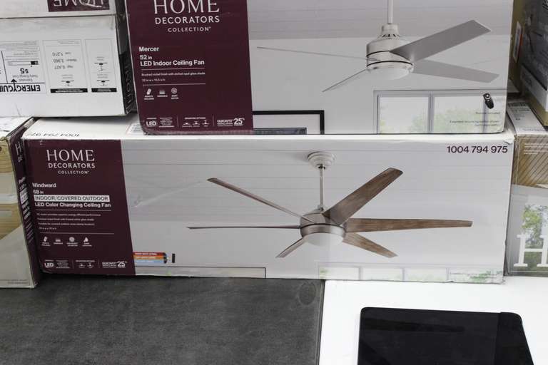Windward 68In Indoor/Outdoor Ceiling Fan - Matthews Auctioneers