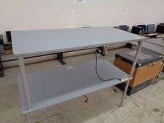 1 -FIRE RESISTANT METAL TABLE - Matthews Auctioneers