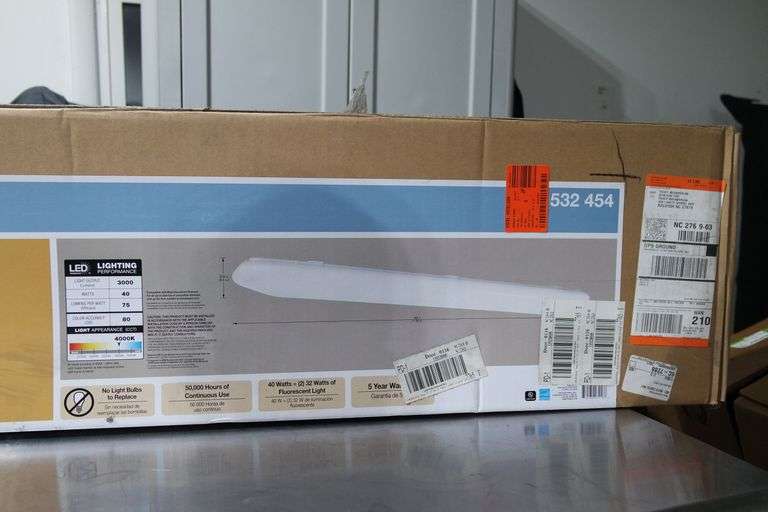 49 in. x 10 in Rectangular Light Fixture LED Flush Mount 3000 Lumen ...