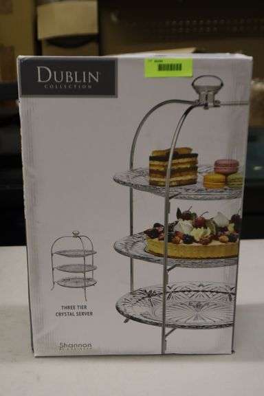 Three Tier Crystal Server - Matthews Auctioneers