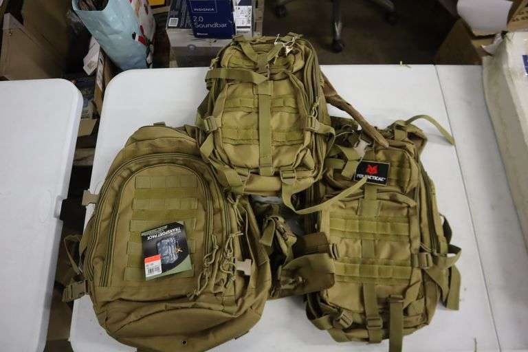 Group lot of Fox Tactical Backpacks with zipper issues - Matthews ...