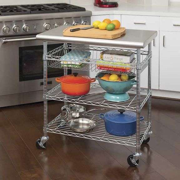 Stainless Steel Chef Prep Table - Matthews Auctioneers