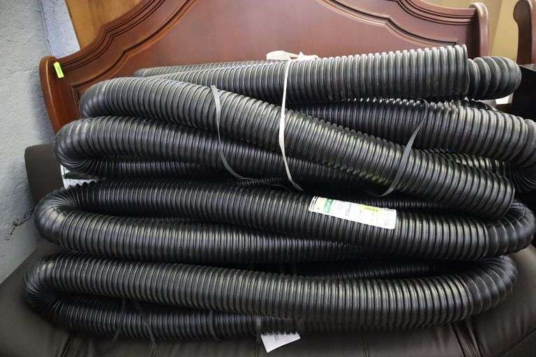 Flex Drain Pro HDPE Solid Drain Pipe 4"x100' - Matthews Auctioneers