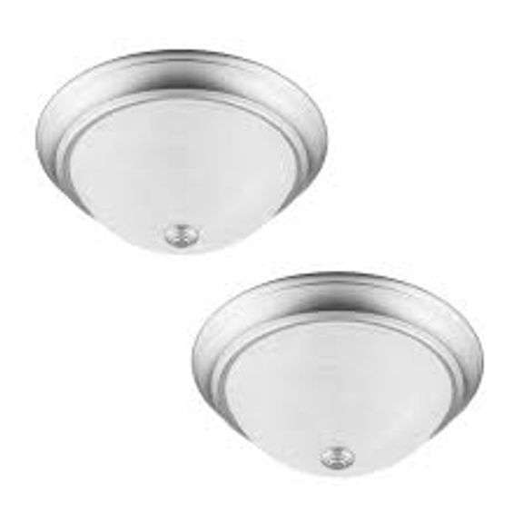 Project Source 2 pack 13" Flushmount Ceiling Fixtures - Matthews ...