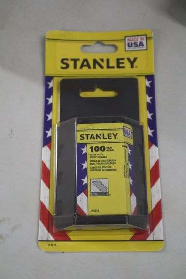 (6) Stanley 100 pc heavy duty utility blades - Matthews Auctioneers