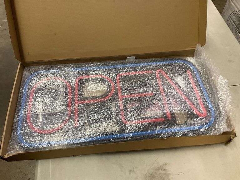 KENFARI Led Neon Open Signs for Business 16.5X 9 Open Signs Powered by ...