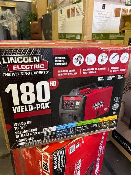 180 Amp Weld-Pak 180 HD MIG Wire Feed Welder with Magnum 100L Gun, Gas ...