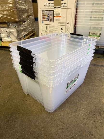 6 Storage Bins - No Lids - Matthews Auctioneers