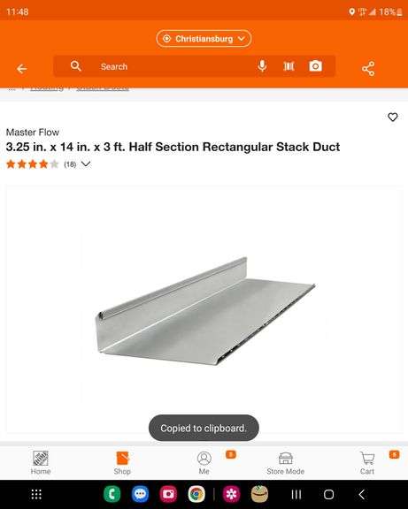 (4) Master Flow 3.25 in. x 14 in. x 3 ft. Half Section Rectangular ...