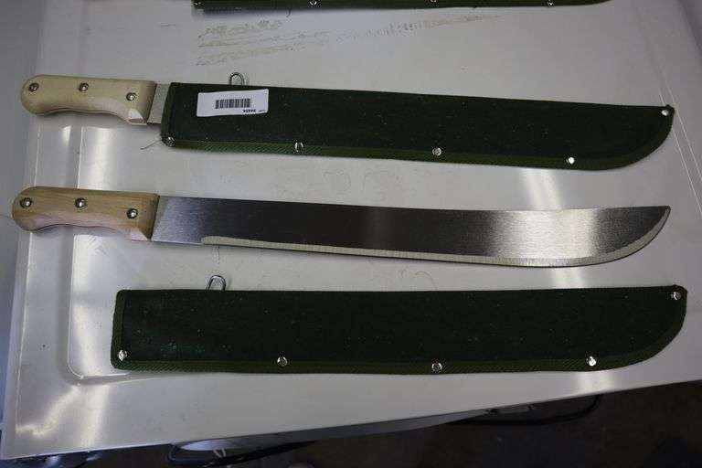 (2) Machetes with sheath - Matthews Auctioneers