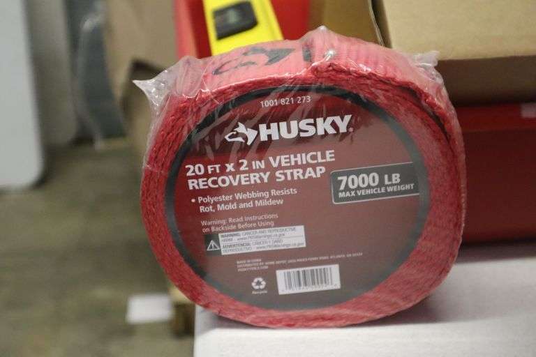 (6) Husky 20'x2" vehicle recovery strap - Matthews Auctioneers