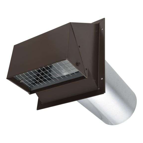 IMPERIAL 6-Inch R2 Wall Exhaust/Intake Hood Brown 1-Pack - Matthews ...