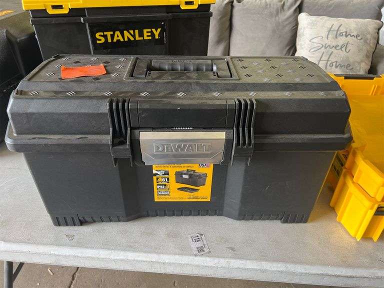 Dewalt plastic tool box - Matthews Auctioneers