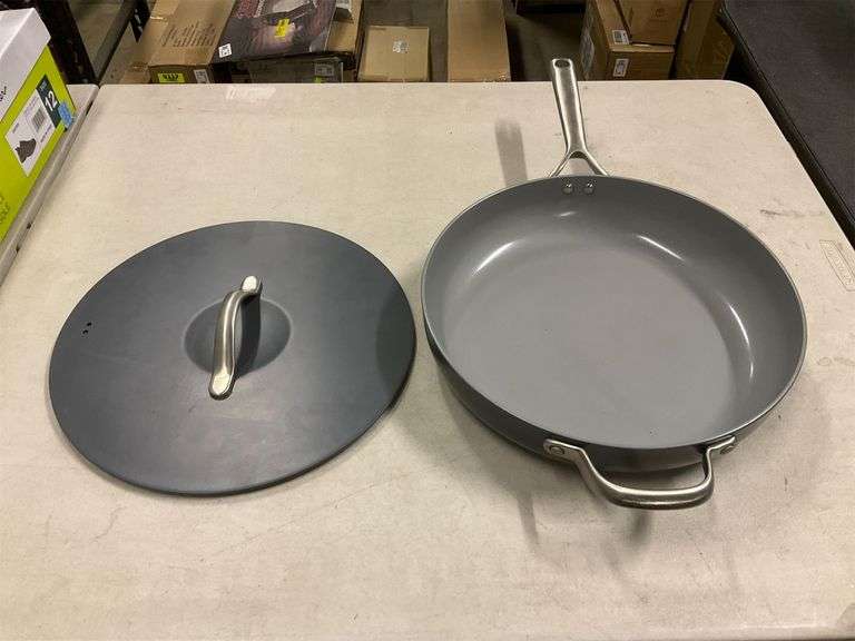 Non Stick Pan With Lid Gray Matthews Auctioneers