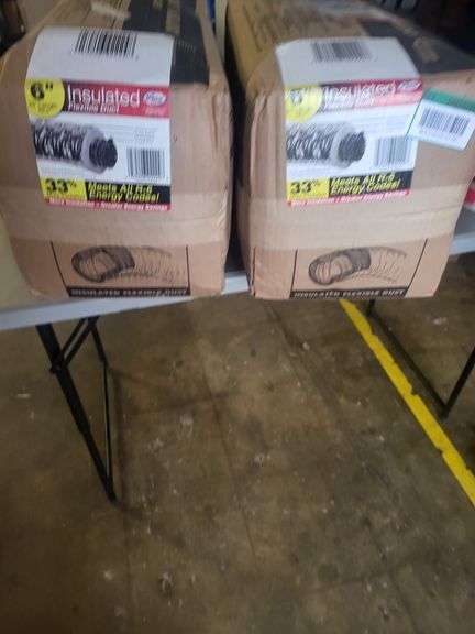 Master Flow 6 in. x 25 ft. Insulated Flexible Duct R6 Silver Jacket ...