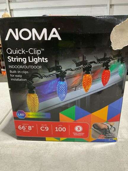 NOMA Quick Clip String Lights Indoor/Outdoor - Matthews Auctioneers