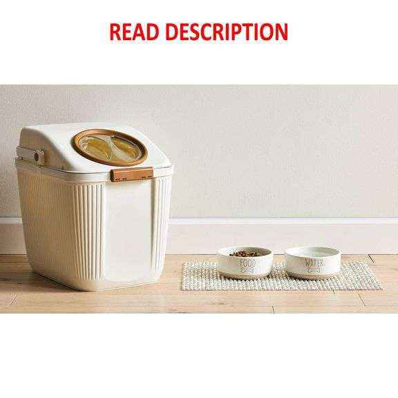 SportPet Tan Plastic Food Storage Container - Matthews Auctioneers