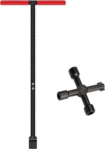 Pftjujudan Water Meter Key Wrench,Water Shut Off Tool,17 Inch Enforced ...