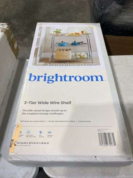 3-Tier Wire Shelving - Brightroom - Matthews Auctioneers