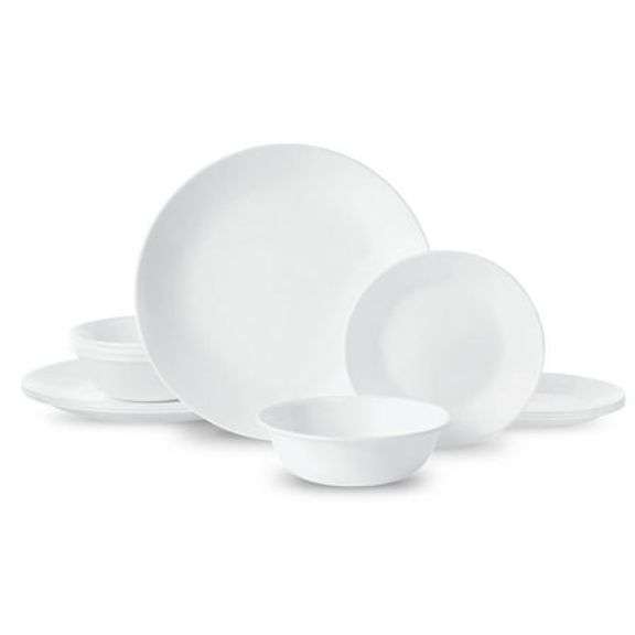 Corelle- Winter Frost White, Round 12-Piece Dinnerware Set - Matthews ...