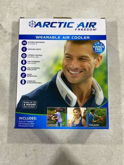 Arctic Air Freedom Neck Cooler, Portable Neck Fan with 3 Fan Speeds ...