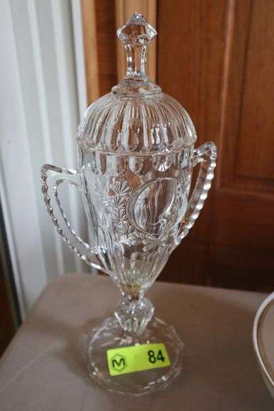 Large Crystal Candy Dish - Matthews Auctioneers