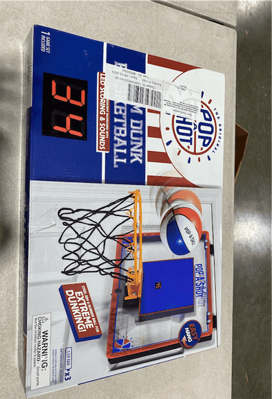 Pop-a-Shot Slam Dunk over-the-door Mini Arcade Basketball Hoop ...