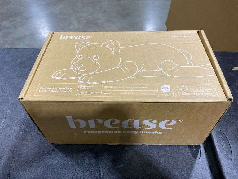 Brease 5 lb Unscented Weighted Brown Teddy Bear Plush Toy - Gentle Companion for Children and ...