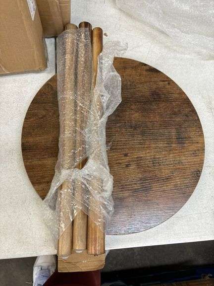 Little round table with legs unknown size - Matthews Auctioneers