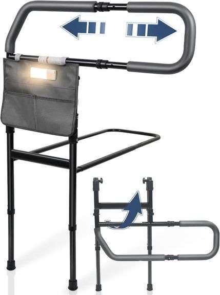 Gazoba Bed Rails for Elderly Adults Safety - with Motion Light, Bed ...