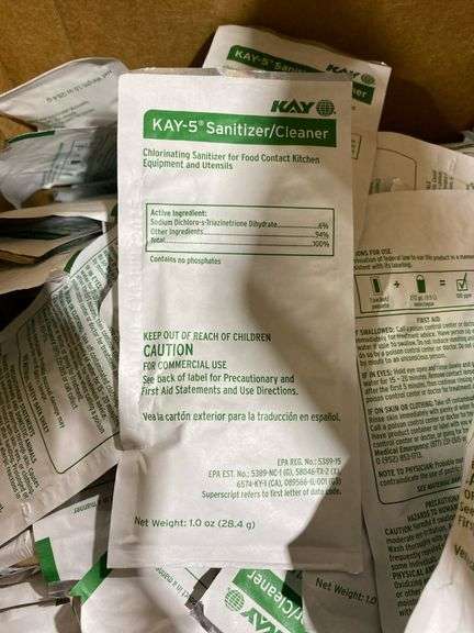 Box Lot of KAY-5 Sanitizer/Cleaner - Matthews Auctioneers