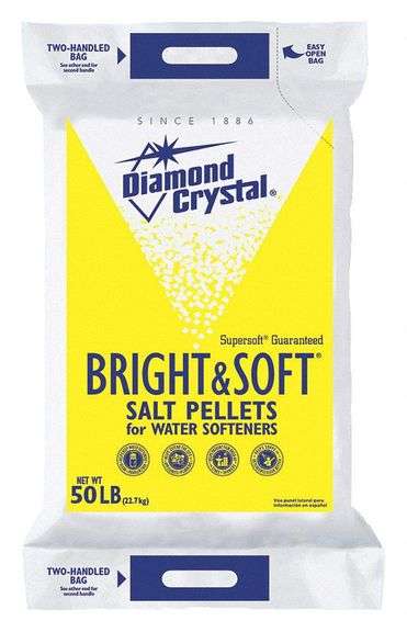 Diamond Crystal 50 lb. Water Softener Salt, Bright & Soft Series ...