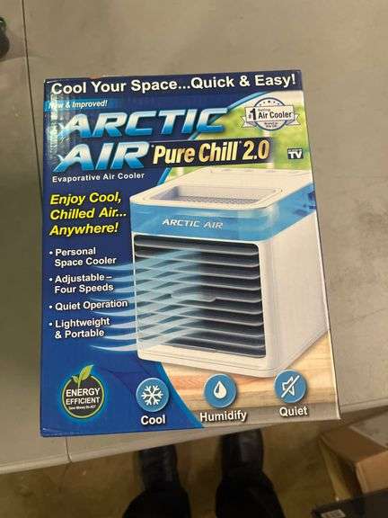 Arctic Air Pure Chill 2.0 Cooler - Quiet, Portable, Hydro-Chill for ...