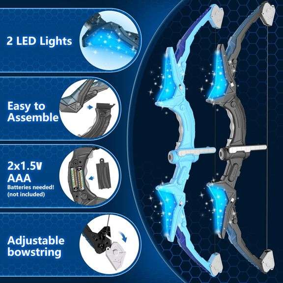 2 Pack Kids Bow and Arrow, 20 Suction Cup Arrows, 2 Archery Targets ...