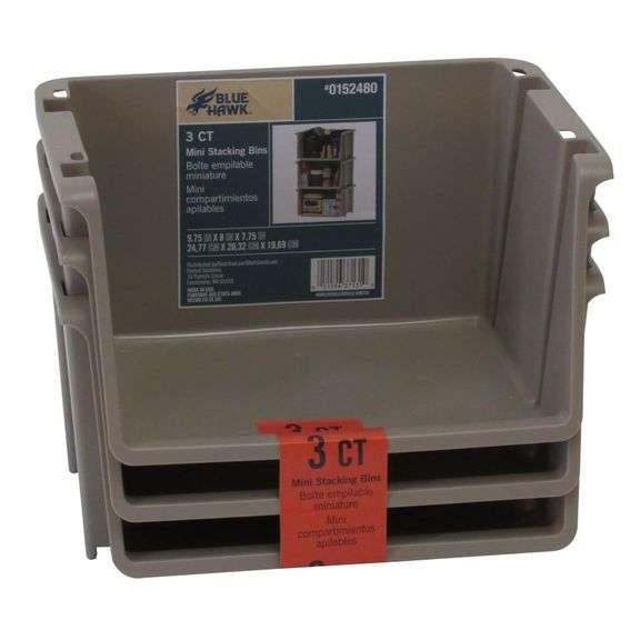 (12) Blue Hawk (8-in W x 7.75-in H x 9.75-in D) Bronze Plastic ...