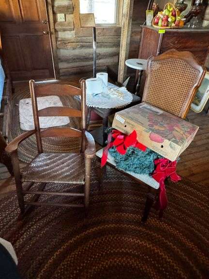 Group Lot of misc Rocking Chair & tables - Matthews Auctioneers