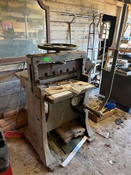 2 Large Paper Cutters - Matthews Auctioneers